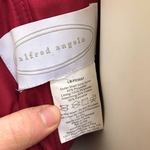 Alfred Angelo | Dresses | Alfred Angelo Dark Red Two Piece Strapless ...
